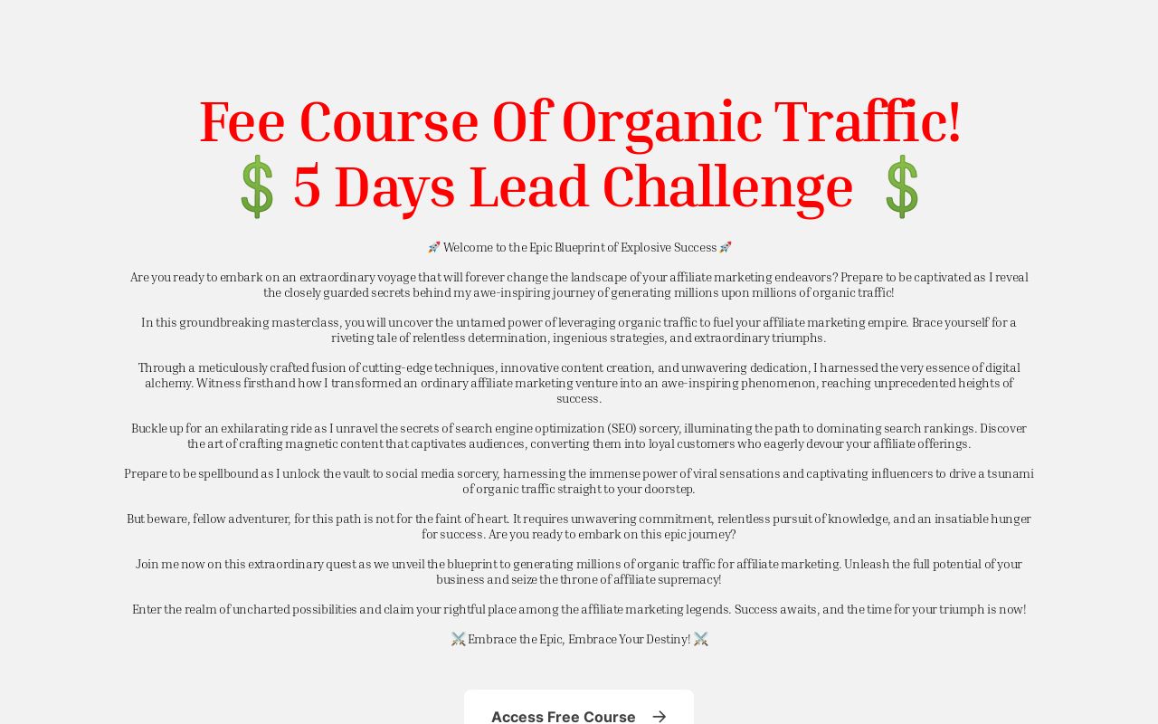 5 days lead challenge